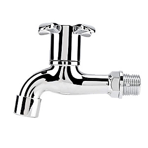 Washbasin Faucet Sink Faucet, Faucet with Single-Outlet and Handle,Suitable for Washing Machine Faucet, Kitchen Sink, Bathroom, Bathtub, Garden