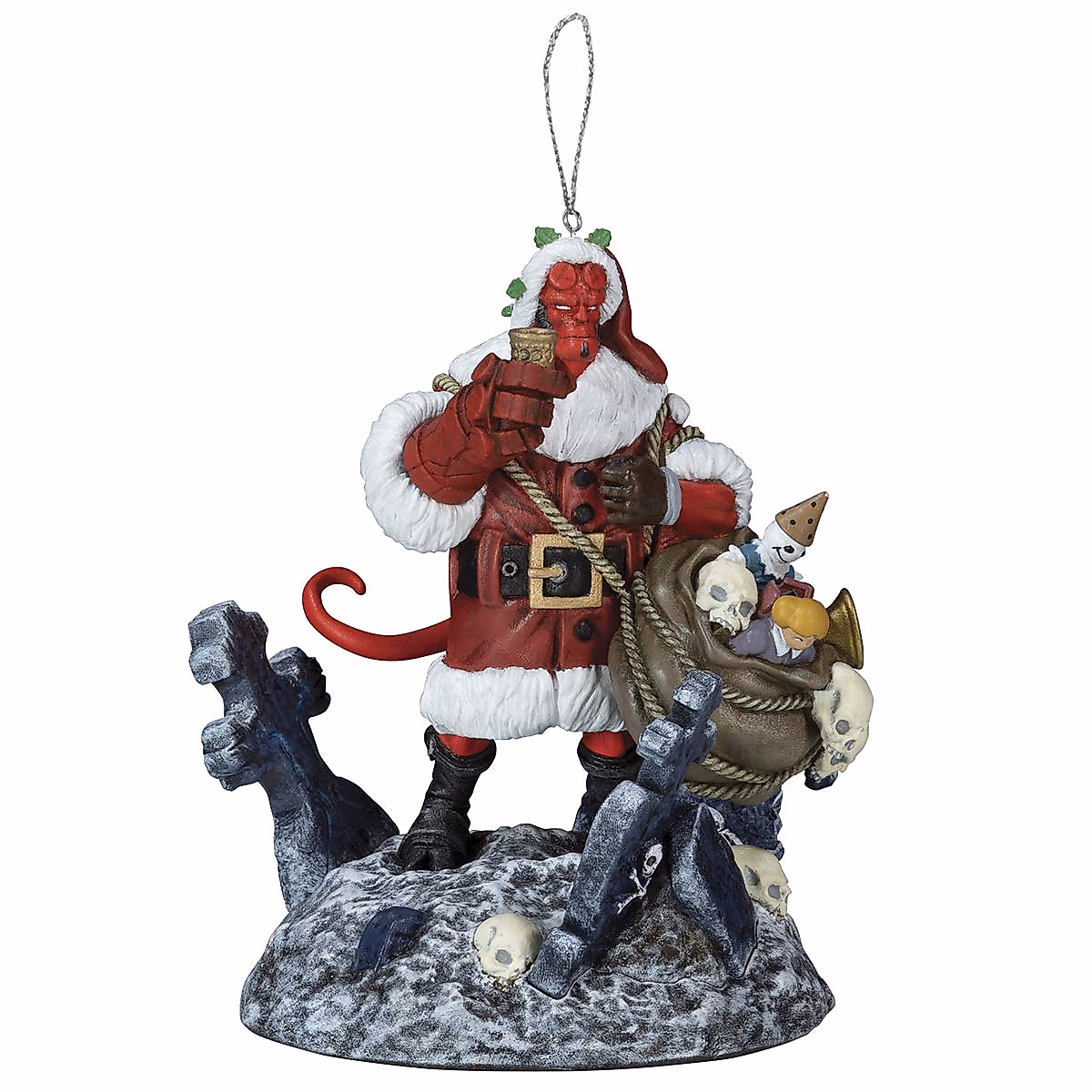 Dark Horse Deluxe Hellboy Holiday Ornament, Multicolor