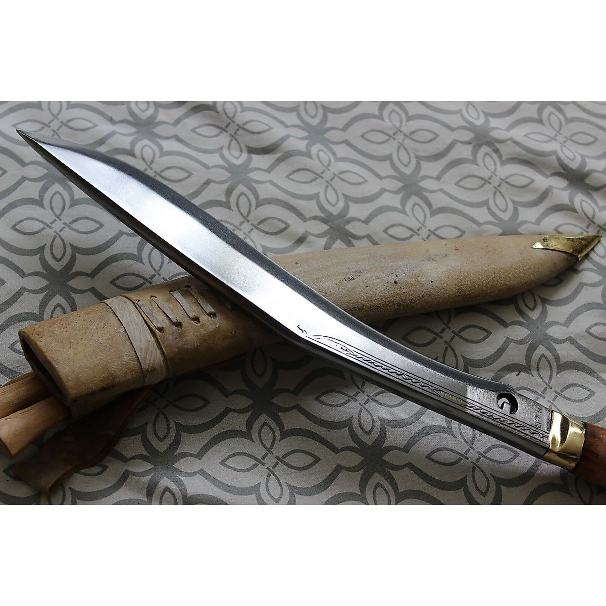 13" Traditional Sirupate Hunting Kukri - Hand Forged EGKH Factory Outlet in Nepal - Ready to use Outdoor Knives - Balance water tempered - Light Blade Hiking Khukuri