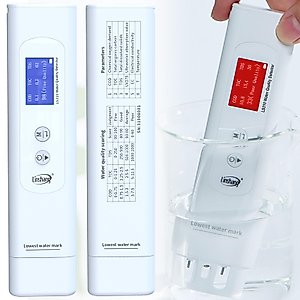 Professional 6-in-1 TDS, TOC, COD, UV275, EC & Temperature Meter, Accurate Reliable Water Analyzer, Digital Water Tester for Drinking Water, Hydroponics, Industrial Water, Aquariums, Tap