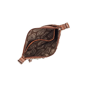 American West Womens Navajo Soul Trail Rider Crossbody/Hip Bag (Turquoise)