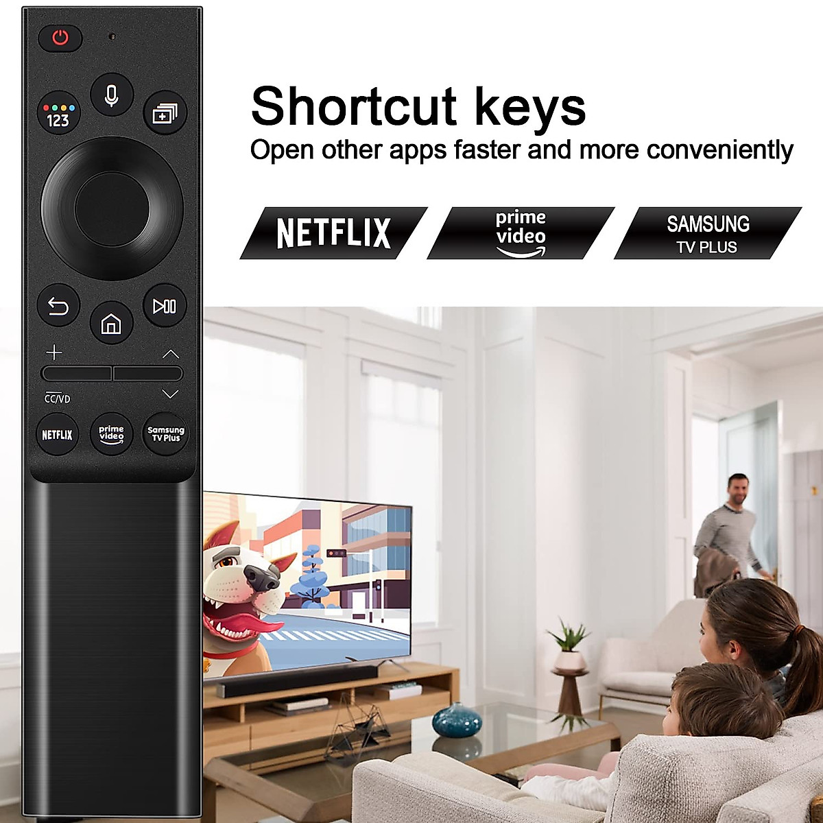 2022 New BN59-01357A Voice Remote Control Replacement for Samsung Smart Bluetooth The Frame QLED 4K 8K Smart TV QLED Series Q60A Q70A Q80A QN85A QN90A QN800A QN900A Sub BN59-01357B BN59-01357C