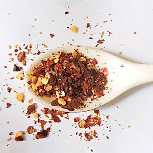 Birch & Meadow 8 oz of Ghost Pepper Flakes, Bhut Jolokia Flakes, Extremely Hot