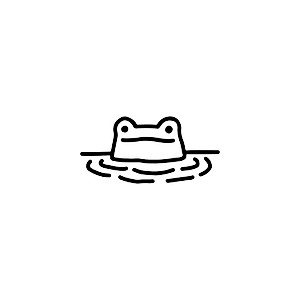 Vinyl Wall Art Decal - Cute Frog - 13" x 27" - Trendy Inspirational Quote Animal Design Sticker for Children Bedroom Home Baby Nursery Daycare Kids Room Decor (Black)