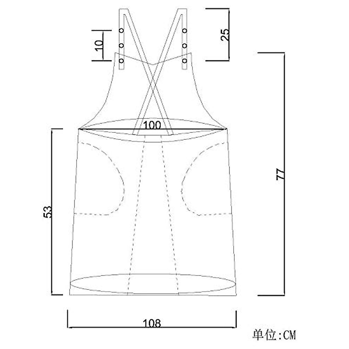 BBYBBS Adjustable Kitchen Apron Japan Style Cotton Linen with 2 Pockets Pinafore Apron For Women,Chef,Waitress,Hairstylist Fits for Grill,BBQ,Paint Cross Back H Shoulder Straps (Army Green)