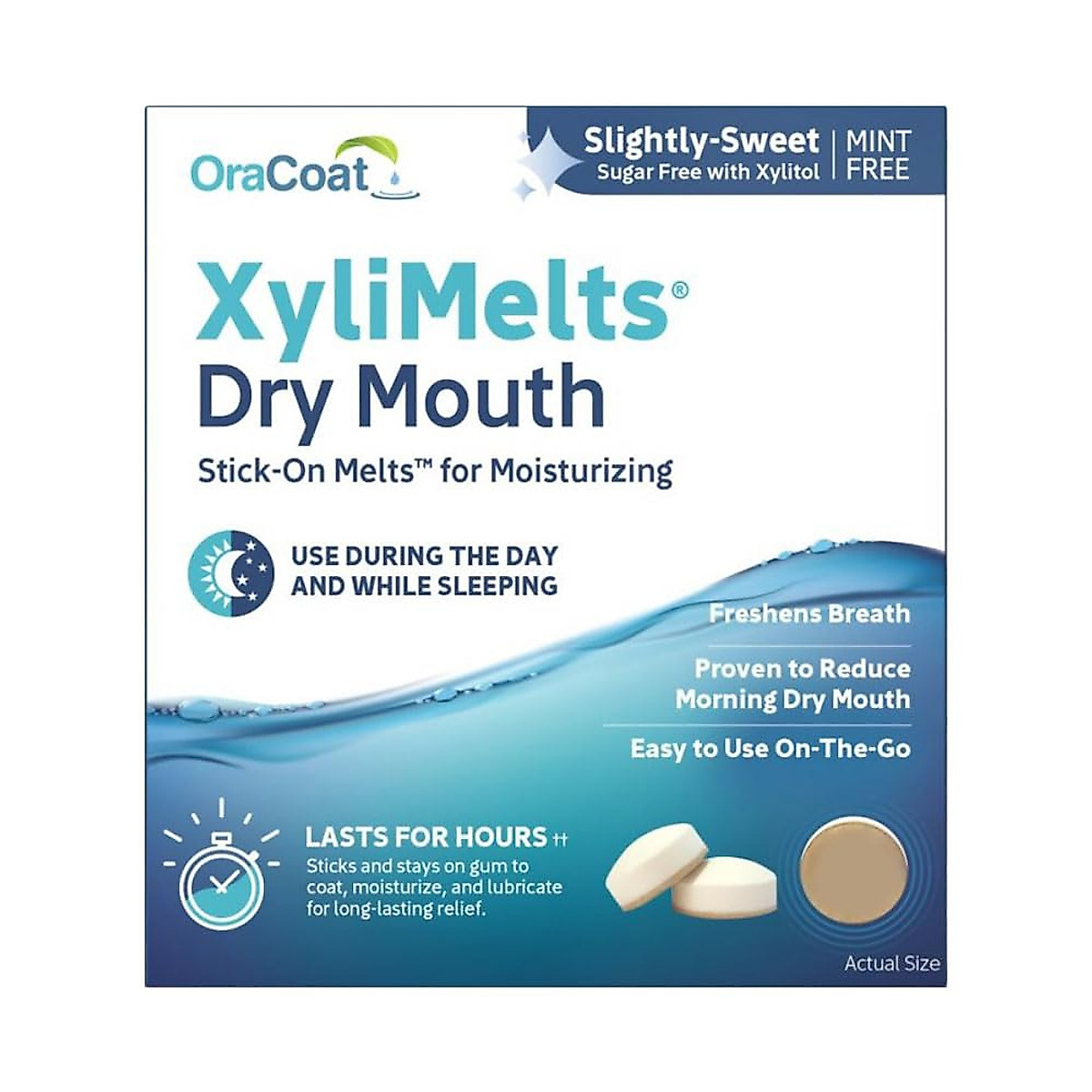 XyliMelts Discs for Dry Mouth, Mint Free 80 ea (Pack of 1)