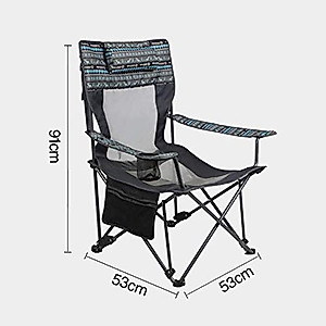 CZDYUF Outdoor Living Camping Folding Portable Mesh Chair with Padded Zero Lounge Chair Patio Foldable Adjustable Reclining with Outdoor (Size : XL)