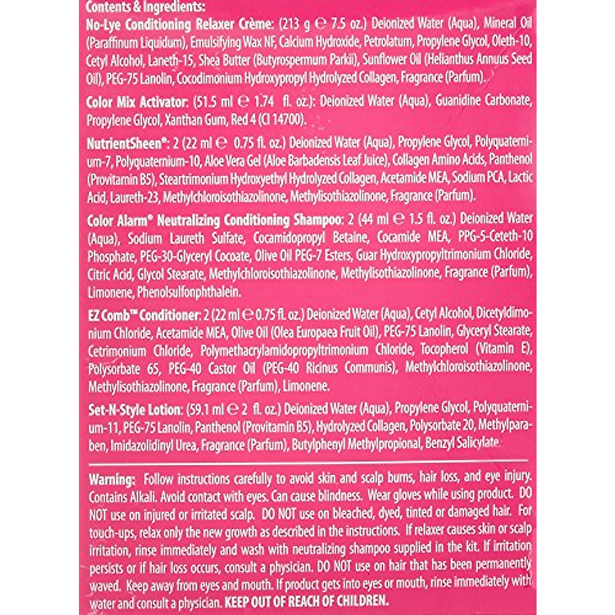 Luster's No Lye Conditioning Creme Relaxer