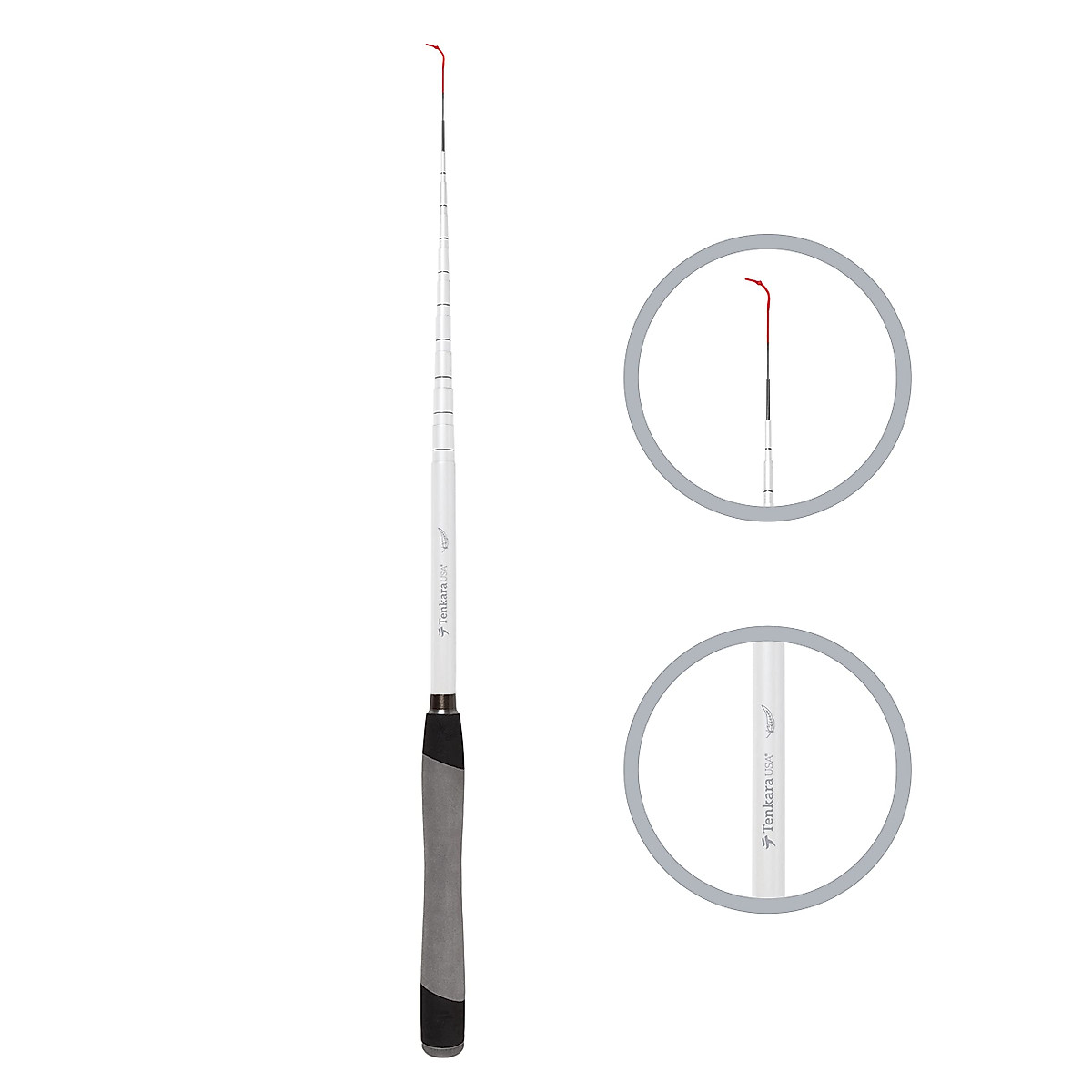 Tenkara USA Fly Fishing HANE™ Rod with Case, Super Compact All-Around for Small & Medium Fish - Ultra-Portable, Carbon Fiber, Lightweight (10ft10in - 330cm) (Tenkara USA Rod Only)