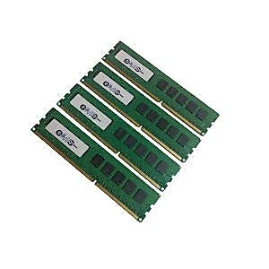 CMS 32GB (4X8GB) DDR3 12800 1600MHz ECC Non Registered DIMM Memory Ram Upgrade Compatible with Lenovo® ThinkServer TS140 ECC UNBUFFERED - B90