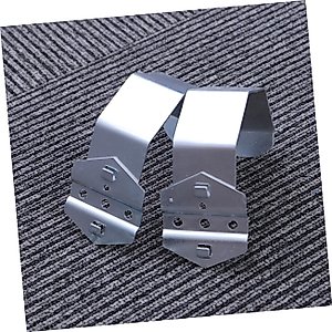 LIFKICH 2 Pcs Storage Hooks Hanging Board Square Hole Hooks Steel Hook Semicircular Hooks Wall Organizer Tool Hanging Hook Multifunction Multi-Function Hook Tool Hooks