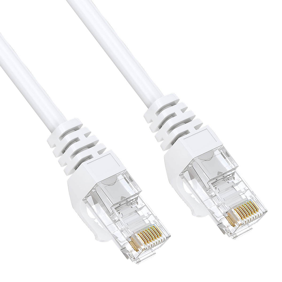 BlueRigger CAT6 Ethernet Cable 25FT - 2 Pack (1Gbps, 550MHz, RJ45) CAT 6 Gigabit Internet Network LAN Patch Cord - Compatible with Game Consoles, Smart TV, Router