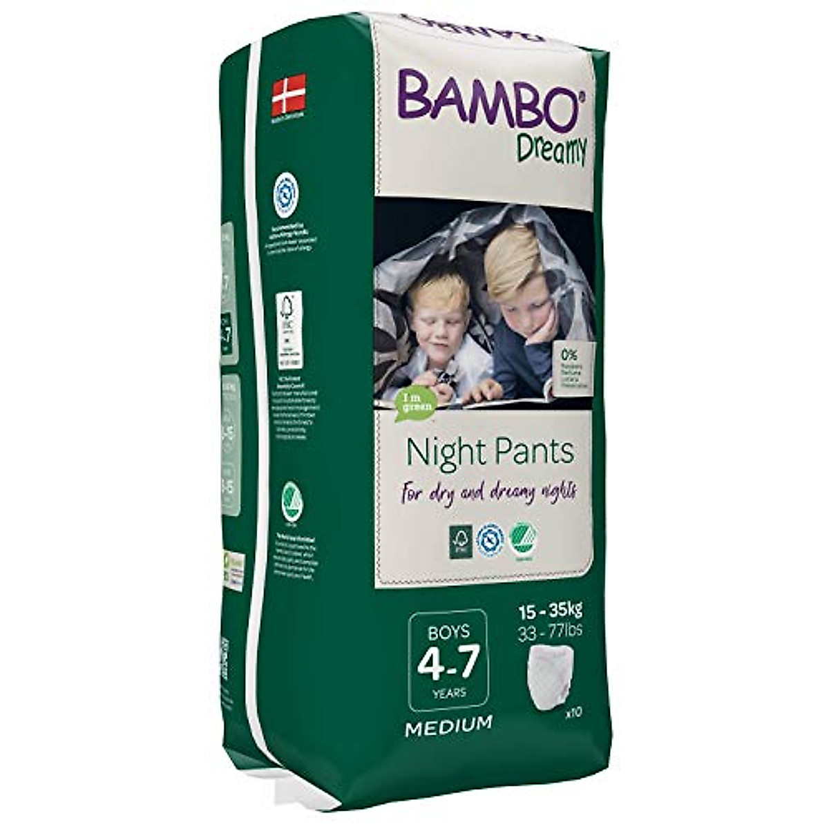 Bambo Nature Premium Dreamy Night Pants: Boys 4-7 years, 10 Count