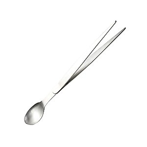 Cabilock Stainless Steel Tasting Spoon Tongs Chef Taste Spoon Espresso Spoons for Dessert Tea Appetizer 17.5x2cm