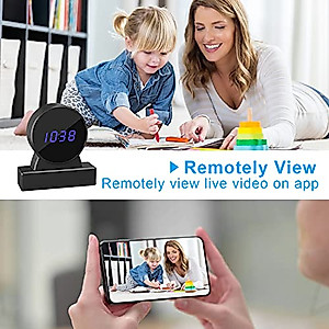 GooSpy Hidden Camera - Spy Camera Clock - FHD1080P - WiFi Small Nanny Cam for Home Security - Strong Night Vision - 140 Degree Wide-Angle