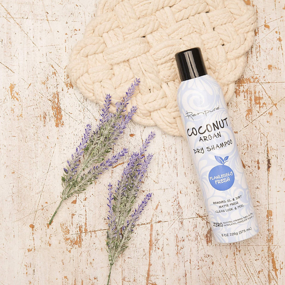 Renpure Coconut & Argan Dry Shampoo, 8 Ounce