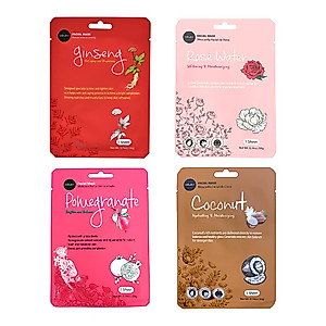 Celavi Essence Facial Sheet Face Mask Variety Set (17-Packs) Classic Korean Skincare