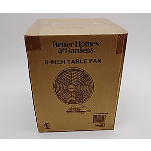 8" All Metal Durable Tabletop Fan Retro Antique Style 3 Speed Oscillating Desk, Mint