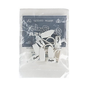 JIM DUNLOP 9002R White Plastic Thumbpicks, Medium, 12/Bag