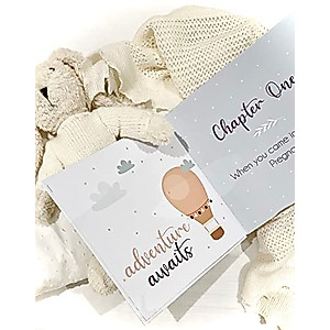 SweetChild First 5 Years Gender Neutral Keepsake Baby Book Memory Journal Scrapbook for New & Experienced Moms, Beautiful Windowed Gift Box, 96 Thick Pages to Track Special Moments, Baby Shower Gifts