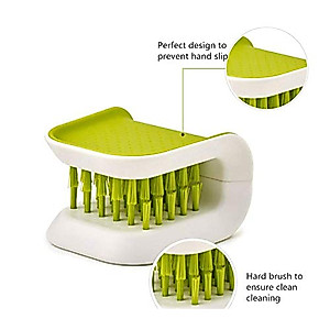 Blade Brush Knife Cleaner Chopsticks and Fork Cleaning Brush Cutlery Cleaner Utensil Bristle Scrubber Double Sided Spoon Knives Washing Brush