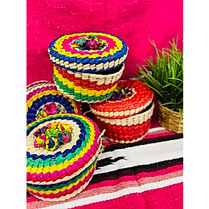 Leos Imports Handmade Mexican Palm Tortilla Basket, Tortillera Made in Mexico