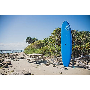 Boardworks Surge | Recreational Stand Up Paddleboard | SDK Softdeck Epoxy Hardboard with Paddle | 10' 6", Blue/White