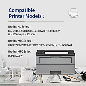 Compatible Toner Cartridge TN760 and Drum Unit DR-730 for Brother MFC-L2710DW MFC-L2730DW MFC-L2750DW DCP-L2550DW HL-L2350DW HL-L2370DW HL-L2390DW Printer, 2 Toner Cartridges, 1 Drum, Black