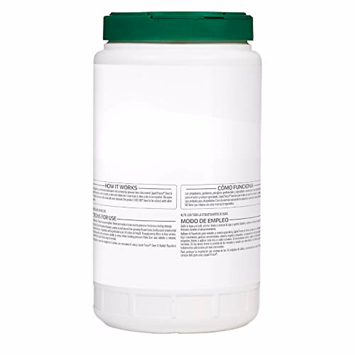 Liquid Fence Deer and Rabbit Repellent Granular, Keep Deer and Rabbits Out of Garden Patio and Backyard, Use on Gardens Shrubs and Trees, Harmless to Plants and Animals When Used & Stored as Directed, 2 lb,White