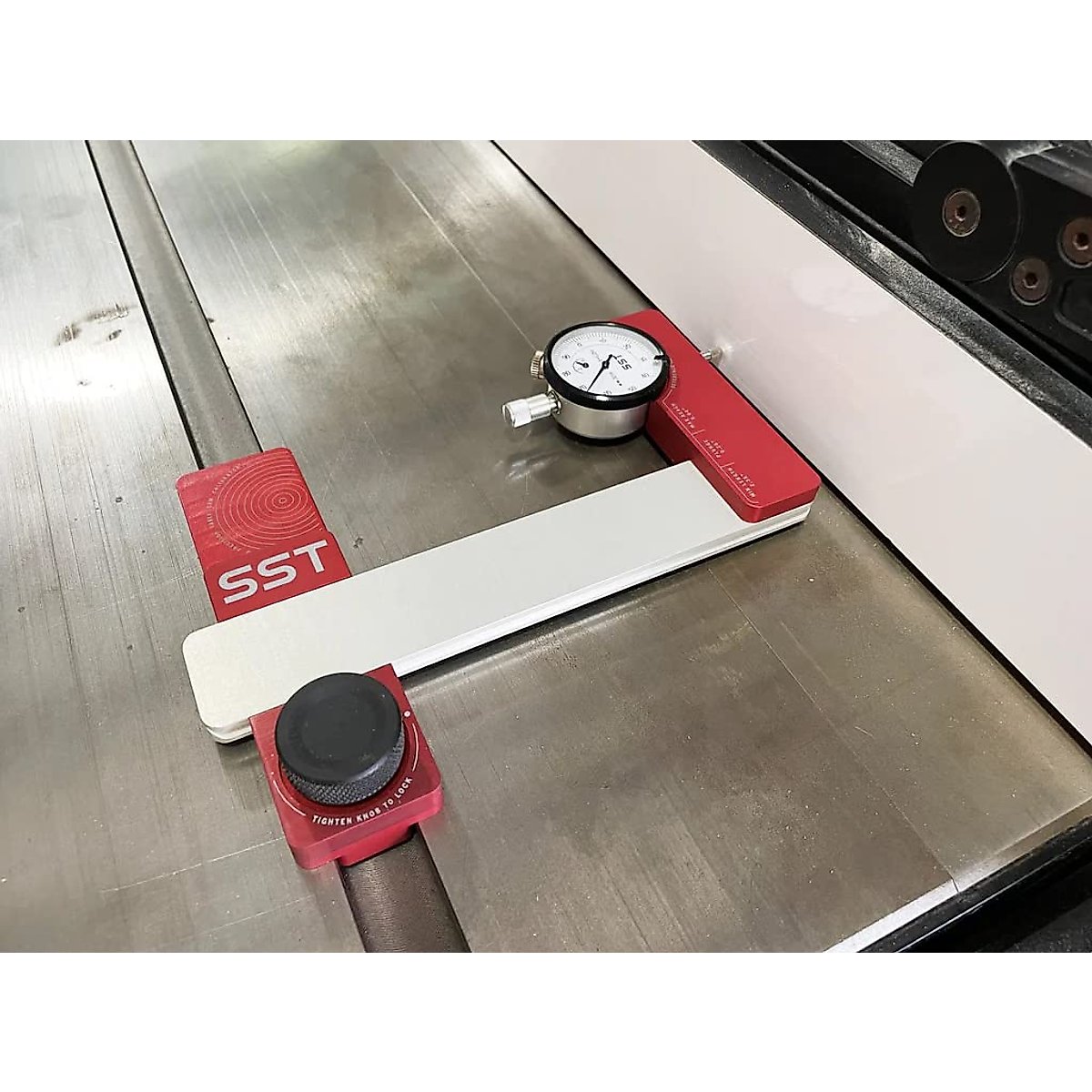 SST Saw Gauge Calibrator System | High Precision Alignment for Saws, Fences, Sleds, or Jigs | Adjustable Measurement with 1/2 In. Dial Indicator