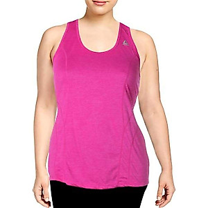 Reebok Womens Singlet Racerback Tank Top, Pink, Large