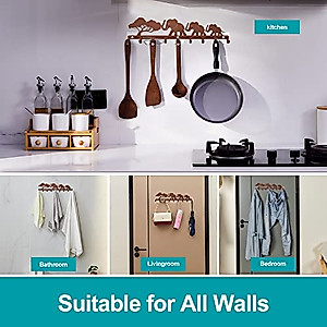 Autoly, coat rack wall mount installs the door hanger hook against the wall, coat hanger wall can organize the room. coat hooks wall mounted9 hooks 1 piece，OriginalDesignwall coat rack