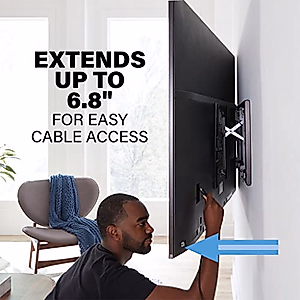 Sanus Advanced Tilt 4D Premium TV Wall Mount Bracket For Most 42"- 90" Flat Screen TVs - Universal Low Profile Tilting TV Mount. Fits 16",18",24" Studs-Max Weight 150 lbs & Max VESA 600 x 400mm - VLT7