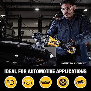 DEWALT 20V MAX* XR Cordless Polisher, Variable-Speed, Random Orbit, 5-Inch, Tool Only (DCM848B)