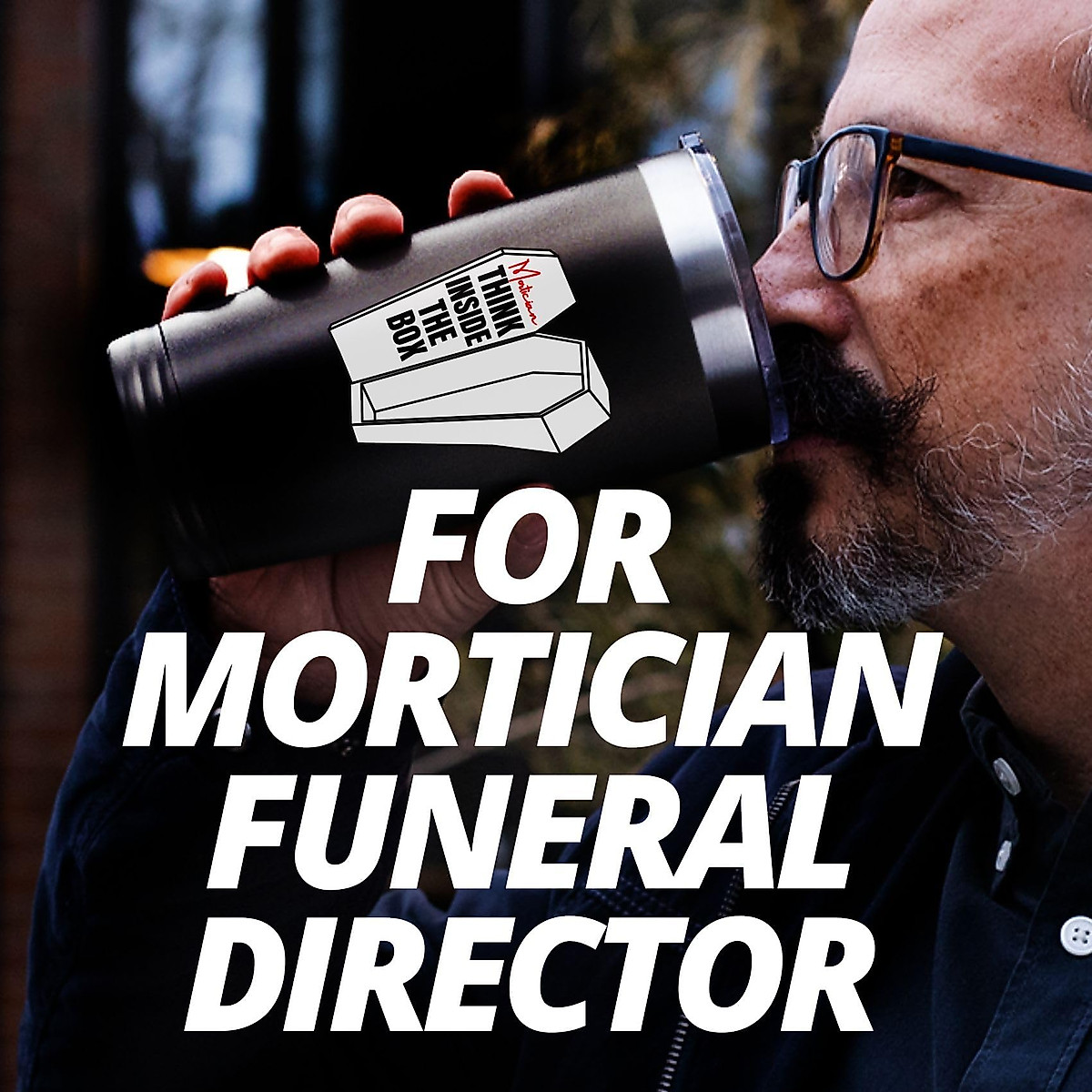 Onebttl Mortician Gifts, Funny Embalming Mortician Coff Mug, Thank You Birthday Gifts for Embalmer, Funeral Director, Stainless Steel Tumbler 20OZ - Think Inside The Box