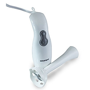 Courant CHB-2001CW 2 Speed Electric Hand Blender with 30 Oz Measuring Cup, White