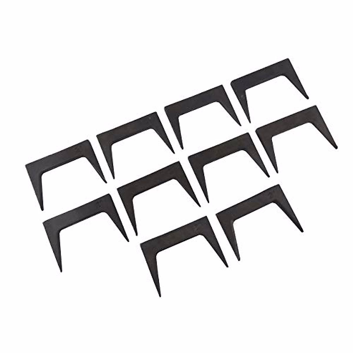 Taytools 500030 Pack of 10 Each 2 Inch Pinch Dogs with Square Back and Tapered Legs