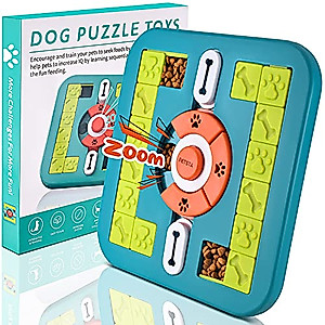 Dog Puzzle Toys, Dog Puzzles for Smart Dogs, Puppy Puzzle Toys, Dog Enrichment Toys Dog Mentally Stimulation Toys for Training, Dog Treat Chew Toy Gifts for Puppies, Cats, Small, Medium, Large Dogs