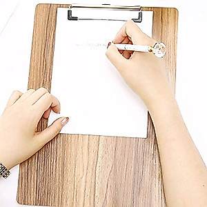Office Supply Clipboard Wood A4 A5 Clipboard Maple Writing Pads Exam Clip Board Office School Supply Thing Item Folder Paper Desk Stationery Accessory Durable Low Profile Clip (Color : Black 1pcs)