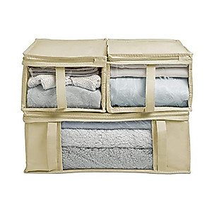 Delta Children 6-Piece Hide-A-Way Storage Bag Set, Beige