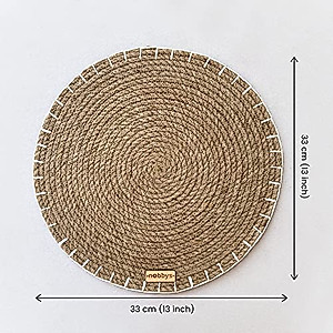 Nobbys Jute Natural Table Mat (Pack of 4)