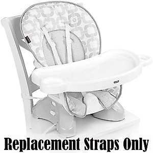 Replacement Parts for Space Saver High Chair - Fisher-Price Spacesaver High Chair CLR40 - Replacement Straps ~ 2 Waist Straps, 2 Shoulder Straps, and 1 Crotch Strap