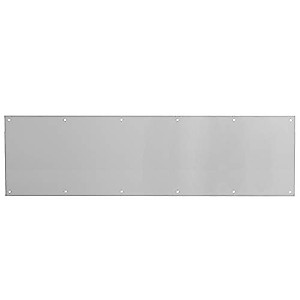 Prime-Line J 4965 Door Kick plate, 10 inch x 34 inch, Satin Aluminum, (single pack)