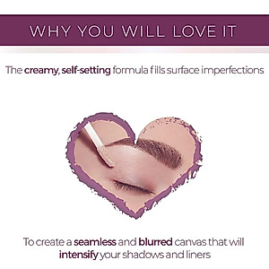 Blinc Eyeshadow Primer, Translucent Eye Shadow Primer Base with Pro-Age Peptides and Vitamin E. For Long-Lasting, Crease-Free Eyeshadow & Makeup Looks, Clean, Vegan, and Natural, 10mL/0.33 Fl. Oz