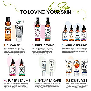 TruSkin Day-Night Anti Aging Duo, Retinol Serum & Vitamin C Serum for Face with Hyaluronic Acid, Skin Care Set Designed to Protect, Firm, Brighten, Clarify, Hydrate, Boost Collagen & Fade Pigmentation