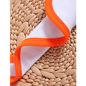 Menglang Baby Bibs My First Halloween Baby Boys Girl Bibs for Halloween Drooling and Teething (Pumpkin Orange)