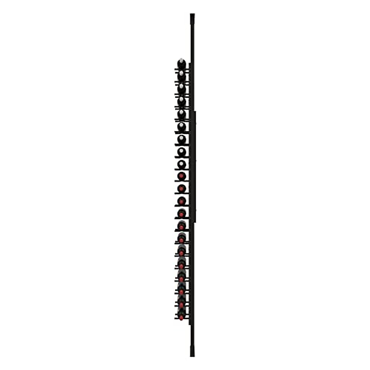 Ultra Wine Racks Floor-to-Ceiling Mount Display (1 Side, Single Deep, Black)