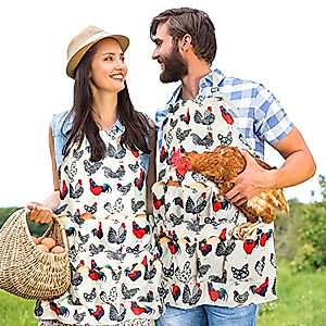 2 Pcs Egg Apron for Fresh Eggs Hen Duck Goose Eggs Holder Aprons Adjustable Gathering Apron with Pockets for Home Kitchen (Classic)