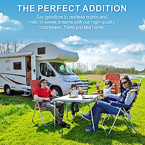 Opoiar 10 Inch Memory Foam Mattress, RV King Mattress in A Box, RV Mattress, Cooling Gel Green Tea, Pressure Relieving, Certipur-Us Certified, Medium Firm Mattress for Travel Camper Trailer Truck