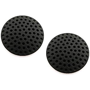 HJ Garden 6PCS Black Wall Protectors Door Handle Bumpers Buffer Guard Doorknob Rubber Self Adhesive Silencer Crash Pad for Home Office Doorstop Door Stopper